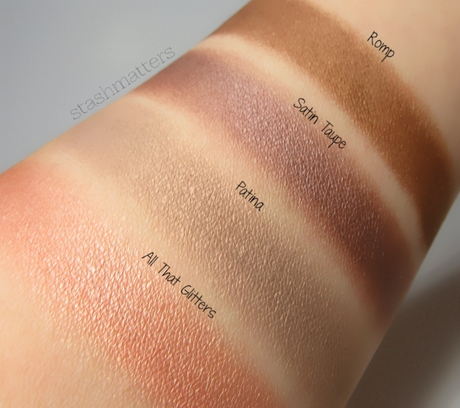 PP12: MAC Eye Shadows in All That Glitters, Patina, Satin Taupe, Romp ...