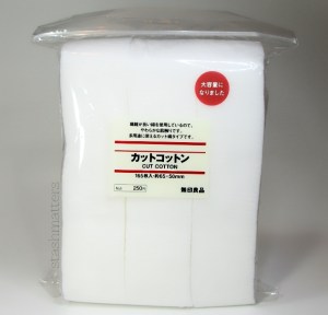MUJI Cut Cotton White – Shiseido Facial Cotton DUPE | stash matters